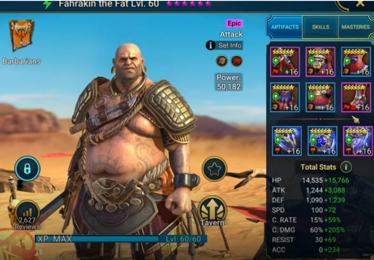 Fahrakin the Fat Champion Guide | Raid Shadow Legends