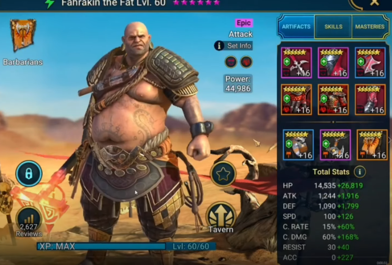Fahrakin the Fat Champion Guide | Raid Shadow Legends