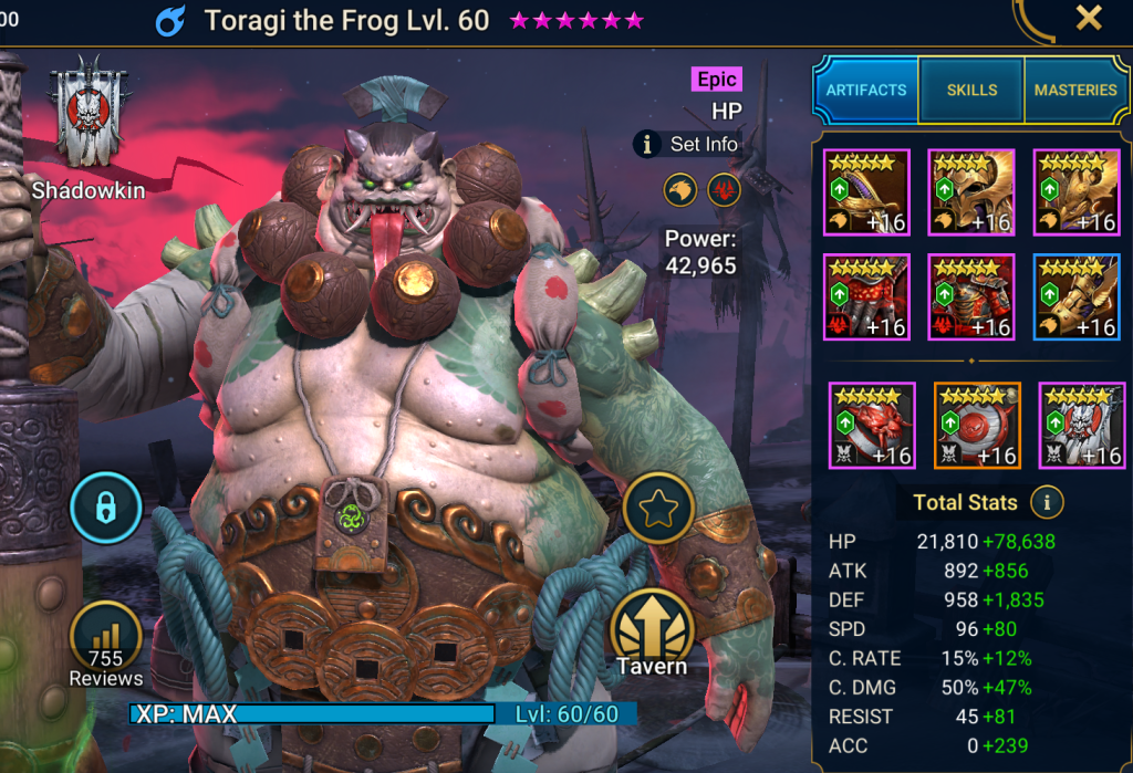 Toragi the Frog Champion Guide | Raid Shadow Legends