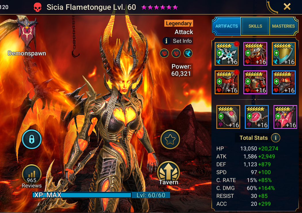 Sicia Flametongue Champion Guide | Raid Shadow Legends
