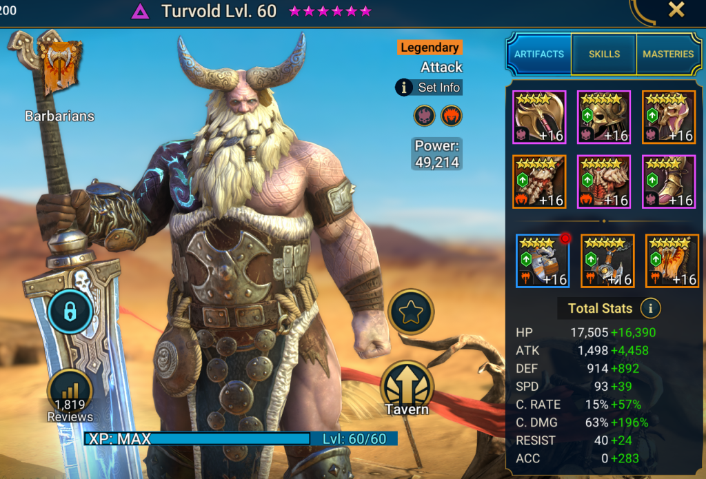 Turvold Champion Guide | Raid Shadow Legends