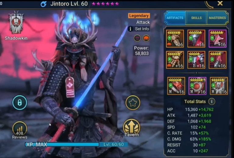 Jintoro Champion Guide | Raid Shadow Legends