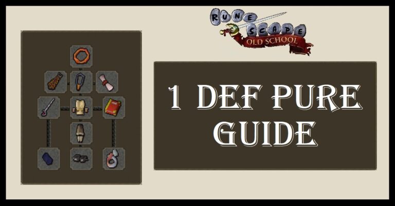 OSRS 1 Defence Pure Guide | Quest & Item Reqs